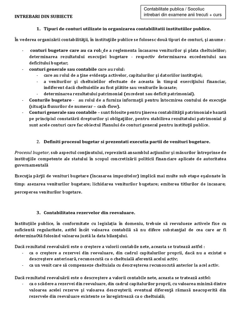 Contabilitate Publica | PDF