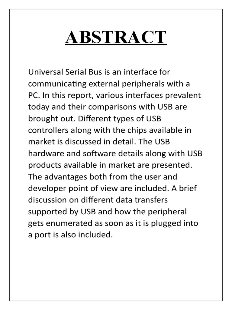CPH Microproject Complete | PDF | Usb | Usb Flash Drive