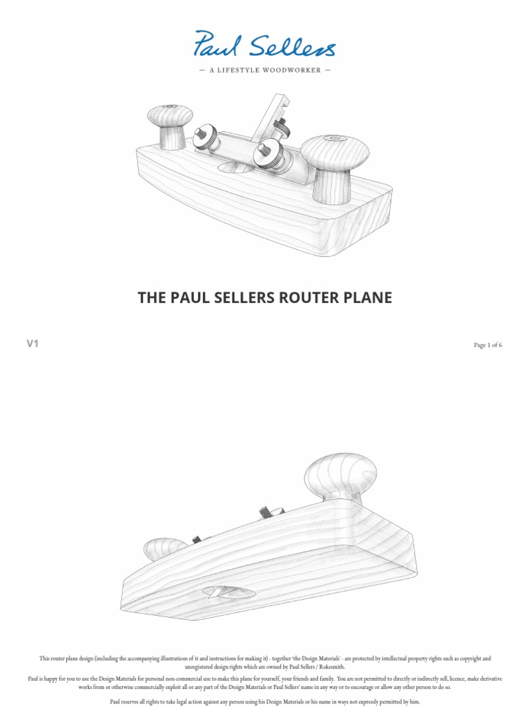 The Paul Sellers Router Plane | PDF | Screw | Industrial Processes