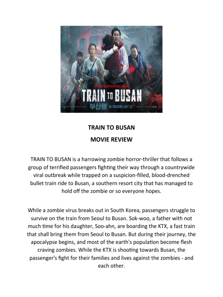 Train To Busan | PDF | Zombies
