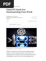 ChatGPT User Guide | PDF | Career & Growth