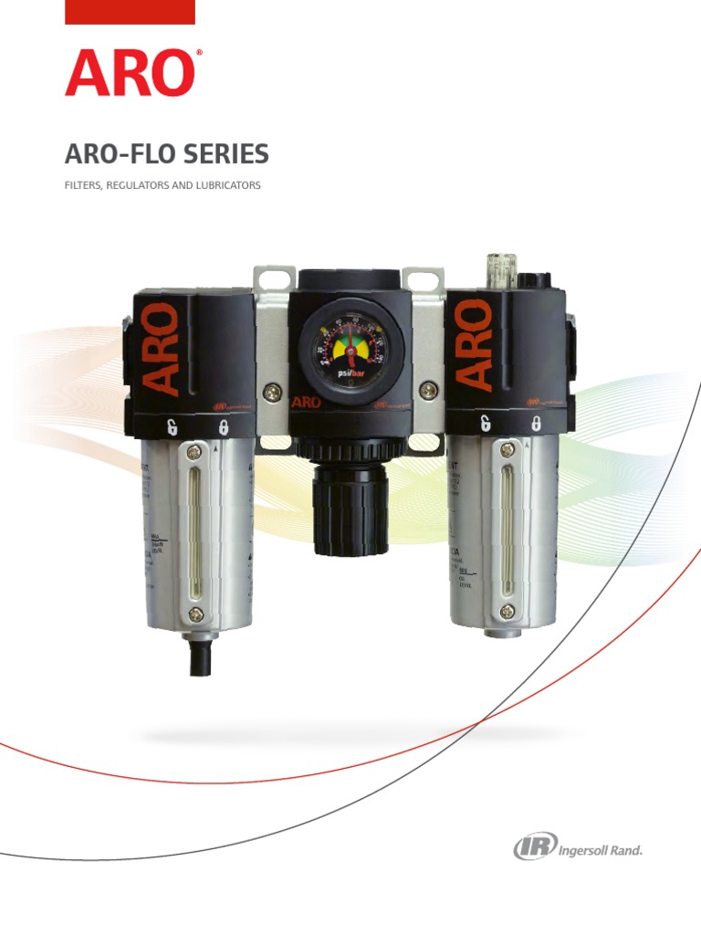 Aro-Flo Series: Filters, Regulators and Lubricators | PDF | Valve | Lubricant