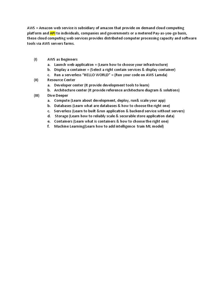 Aws Pdf Cloud Computing Amazon Web Services