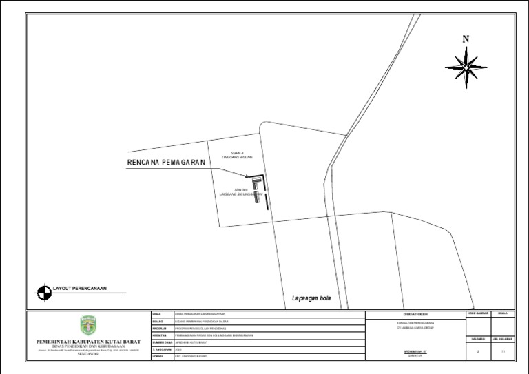 Contoh Layout Perencanaan | PDF