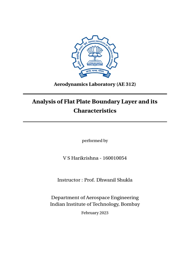 Flow Over Flat Plate | PDF | Boundary Layer | Fluid Dynamics