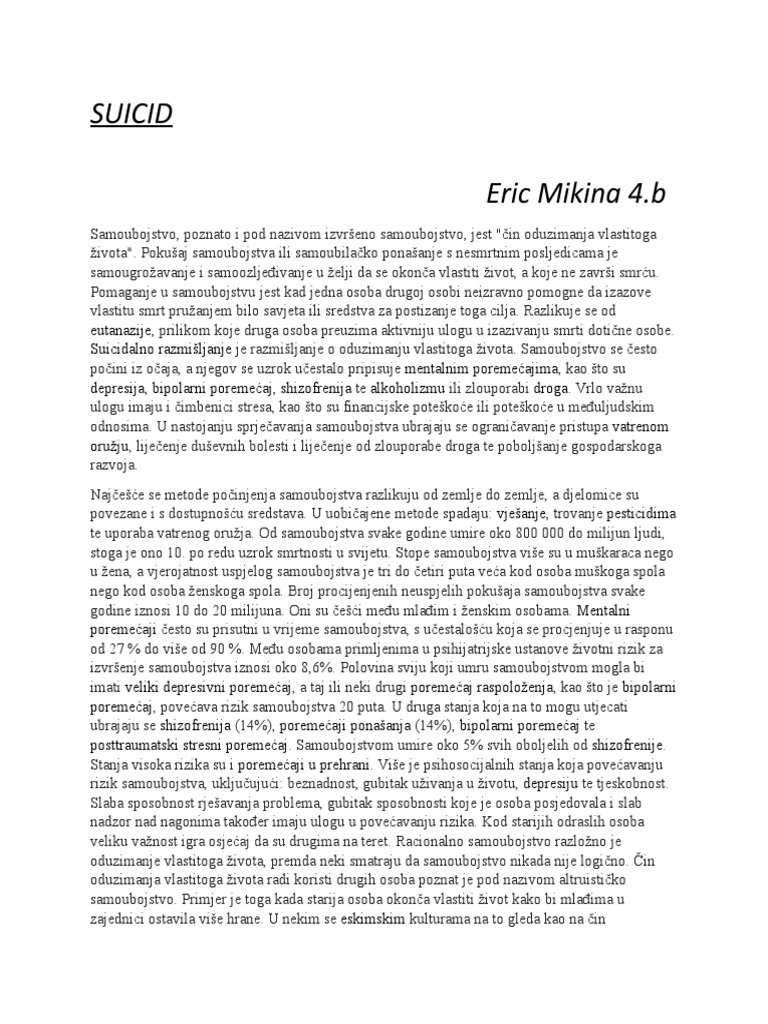 SUICID | PDF