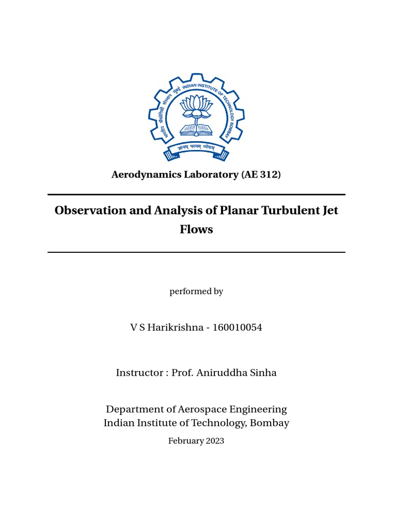 Planar Jet Flow Through Rectangular Nozzle | PDF | Fluid Dynamics ...