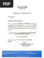 Medico-Legal Certificate Sample | PDF