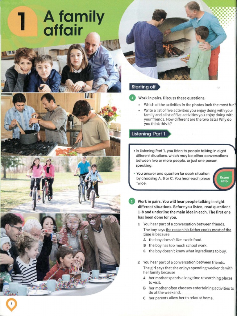 Unit 1 Fce For Schools | PDF