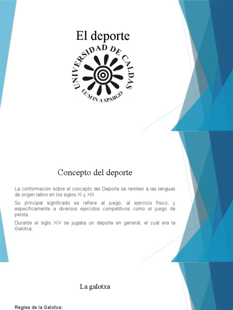 El Deporte Diapositivas | PDF | Deportes