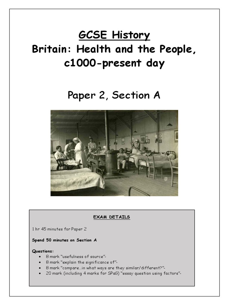 GCSE History Britain: Health and The People, C1000-Present Day | PDF ...