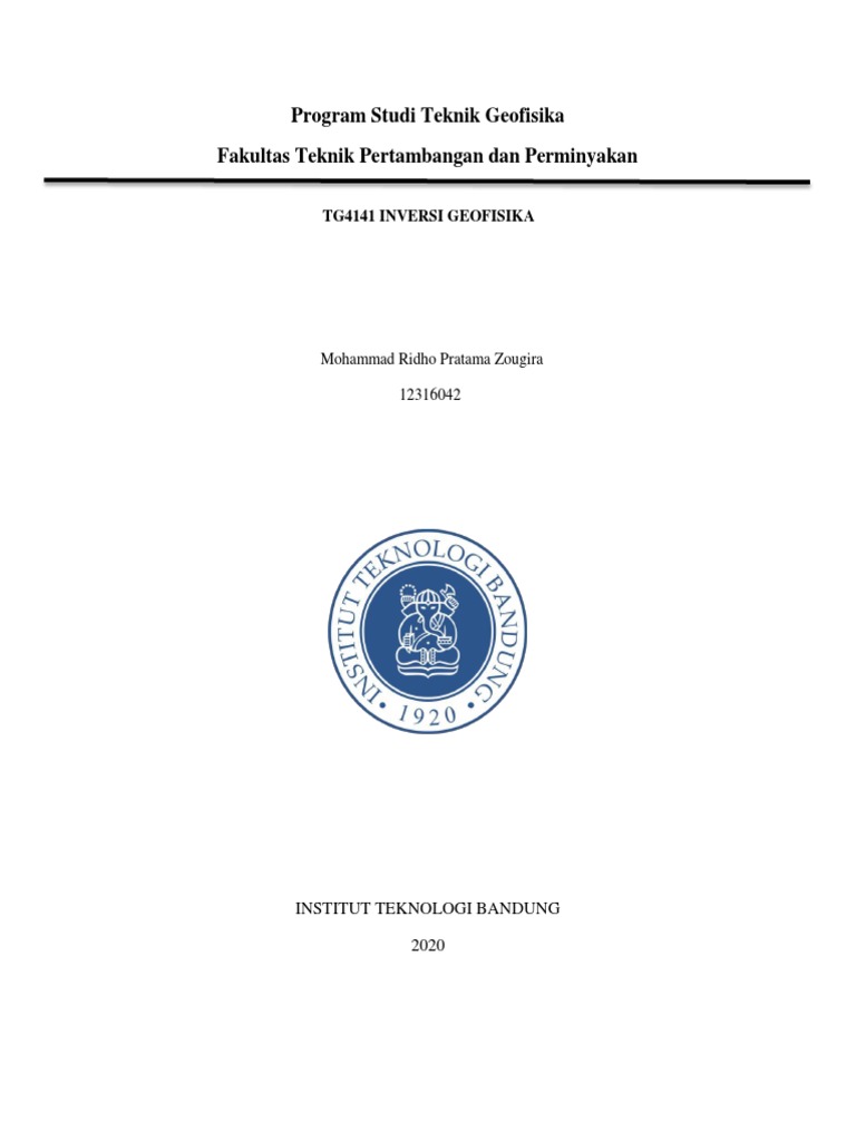 Inversi Geofisika | PDF