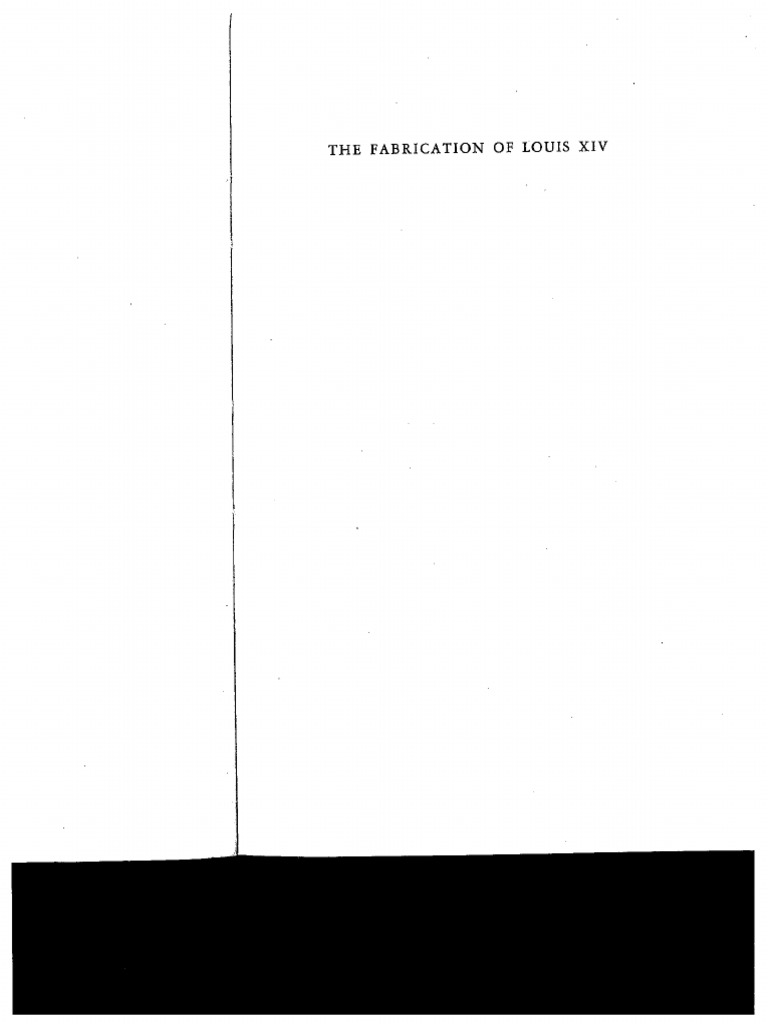 Burke Fabrication of Louis XIV | PDF