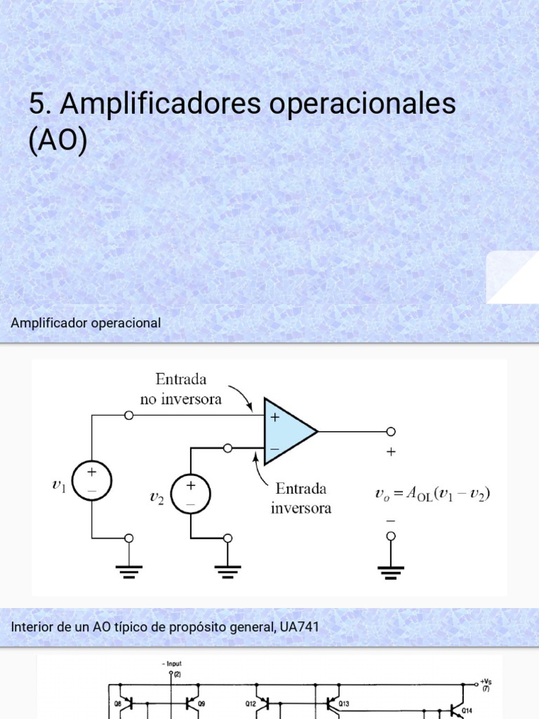 Amplificadores Operacionales | PDF | Amplificador operacional | Amplificador