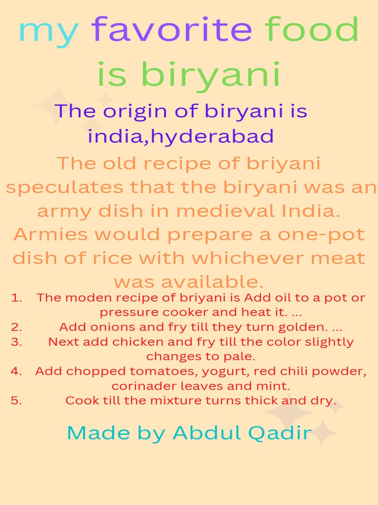 my-favorite-food-pdf