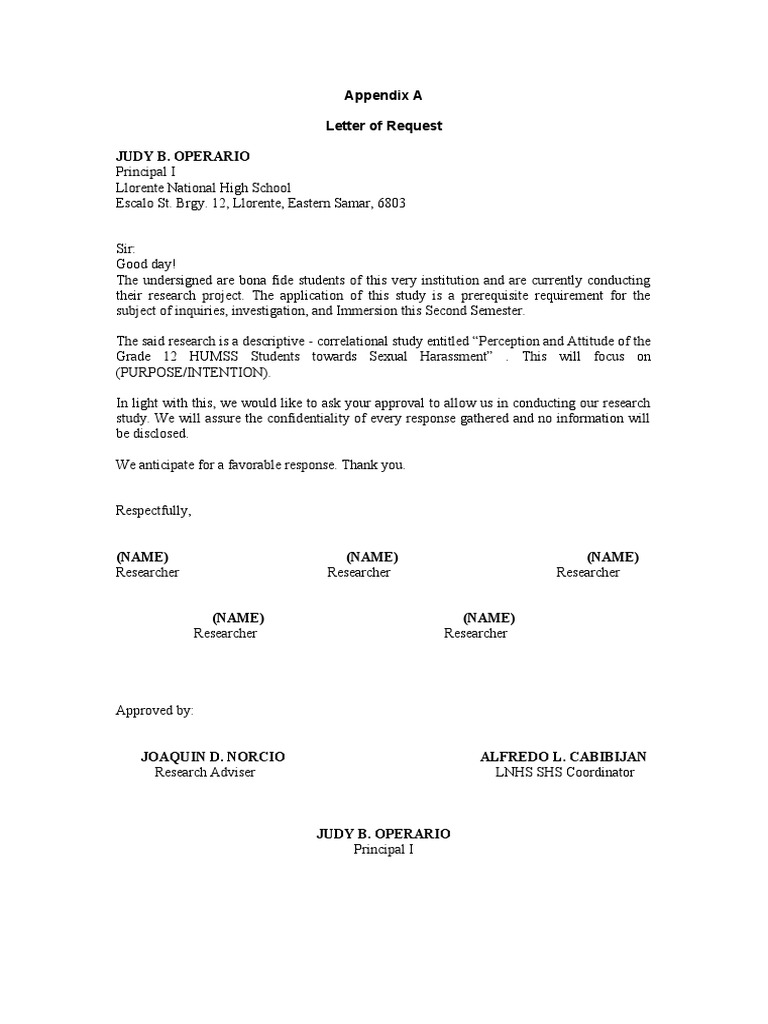 LETTER OF INTENT Template. | PDF | Social Science