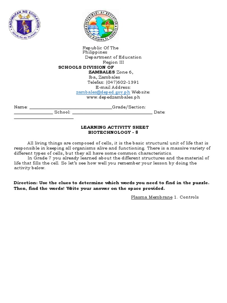 LAS BIOTECH dry-RUN | PDF | Cell (Biology) | Endoplasmic Reticulum