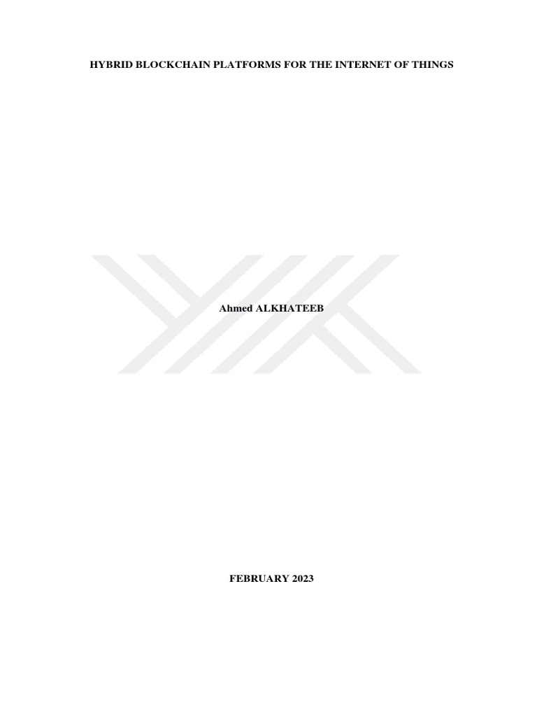 Hybrid Blockchains Streamline IoT Data | PDF | Internet Of Things | Cloud Computing