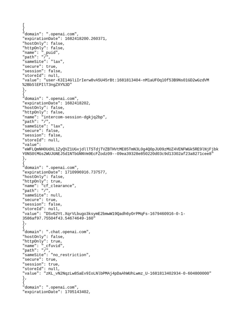 GPT4 | PDF | Http Cookie | Sql