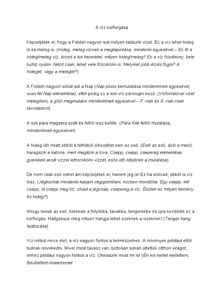 A Viz Korforgasa | PDF