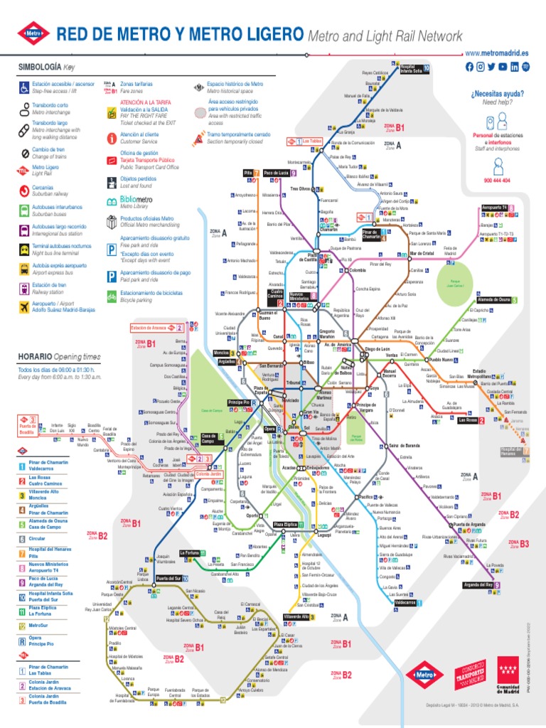 Plano Metro Madrid 2023 | PDF | Madrid | Transporte