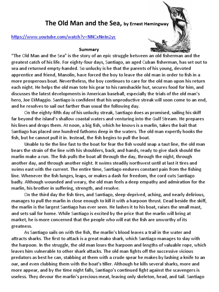 01 The Old Man and The Sea, by Ernest Hemingway | PDF | Fish