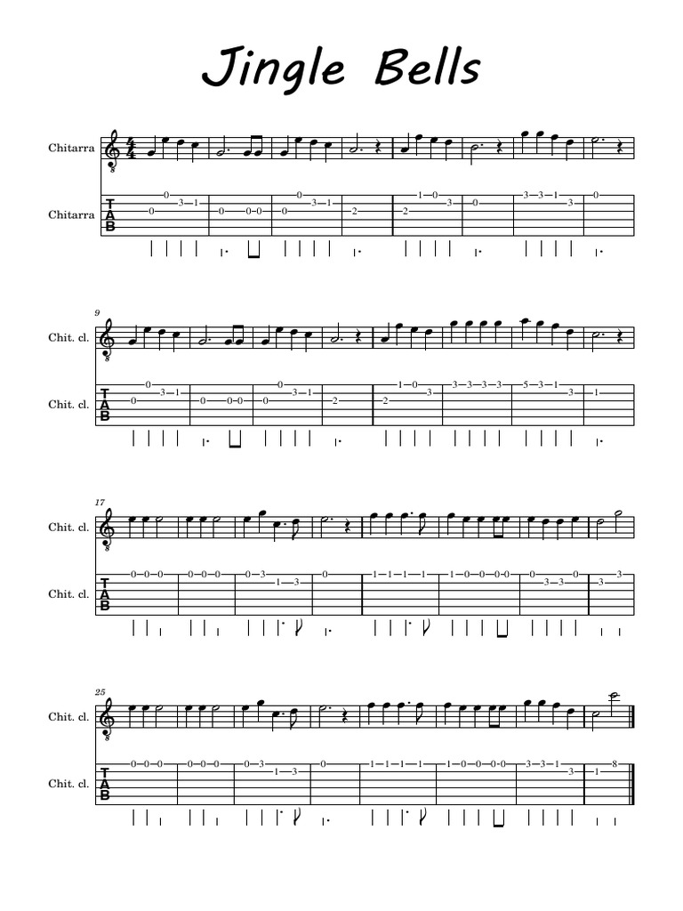 Jingle Bells Time Signature Analysis | PDF