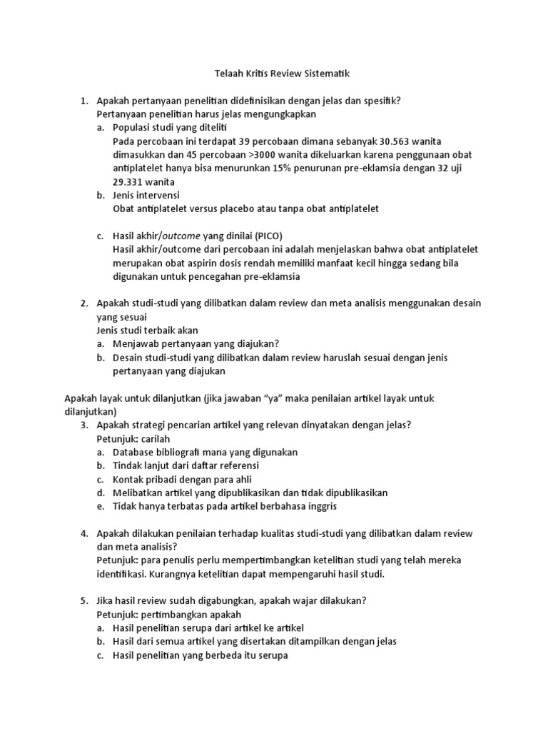 CASP Systematic Review | PDF