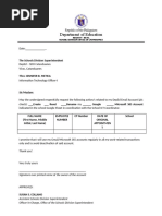 DepEd Gmail Account Request Guide | PDF | Gmail | Online Services