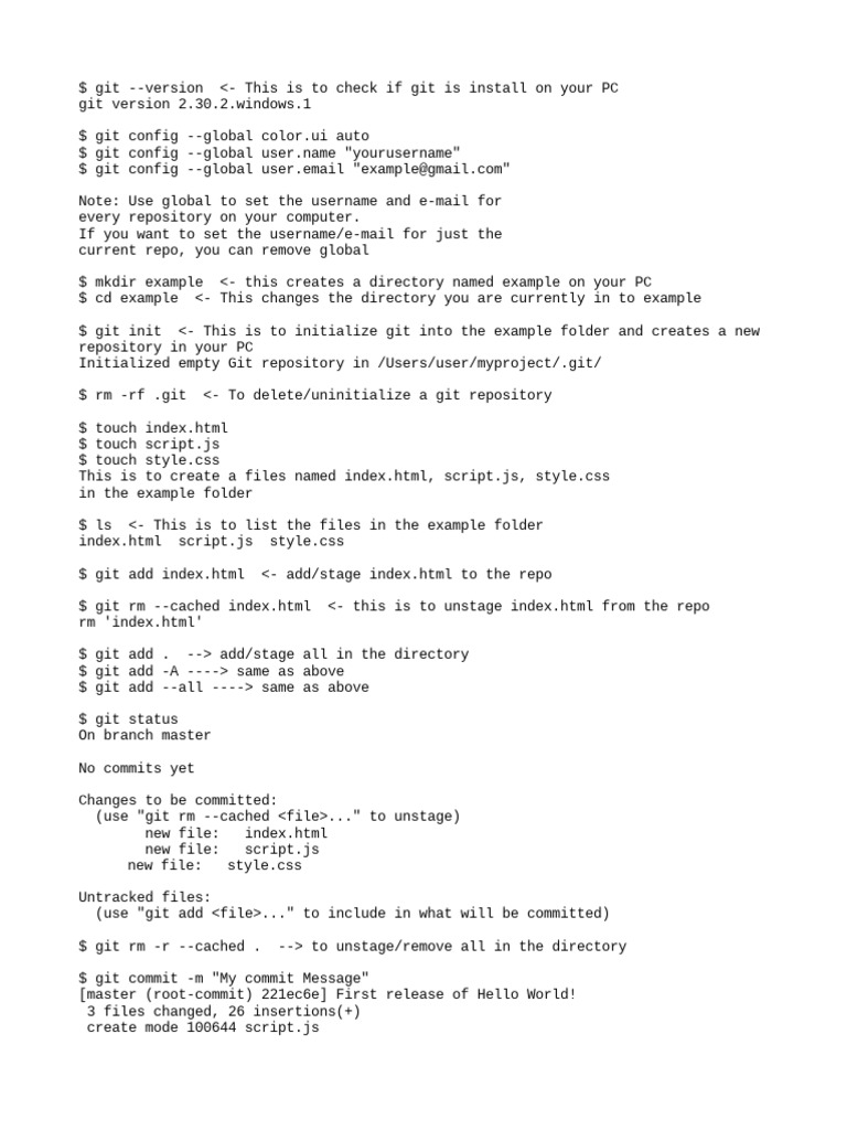 Git | PDF | Operating System Families | Operating System Technology Git | PDF | Operating System Families | Operating System Technology