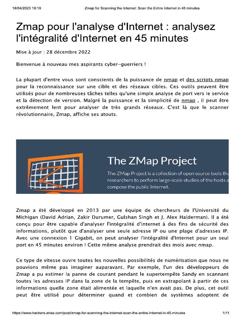 zmap | PDF
