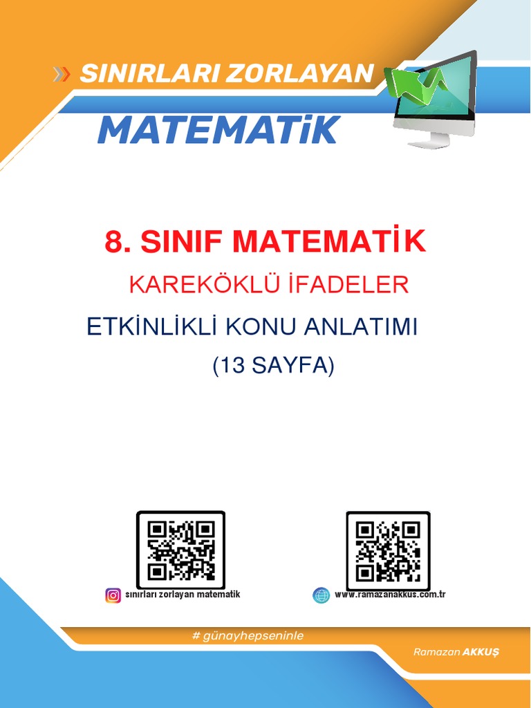 8. SINIF KAREKÖKLÜ İFADELER ETKİNLİKLİ KONU ANLATIMI | PDF