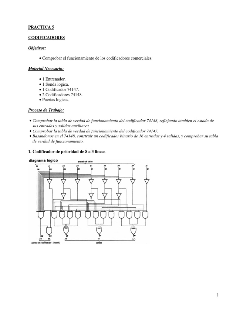Práctica Digital - Codificadores | PDF