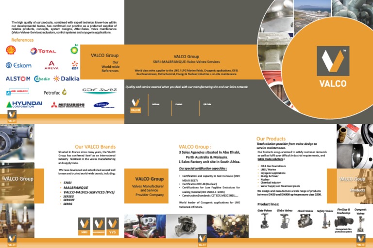Brochure - Valco - Presentatation For Export - English | PDF | Valve ...
