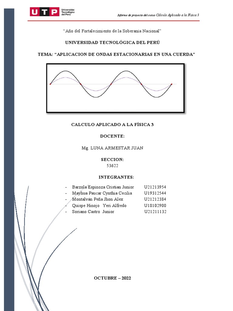 Trabajo Final Caf3 Avance 3 | PDF | Olas | Longitud de onda
