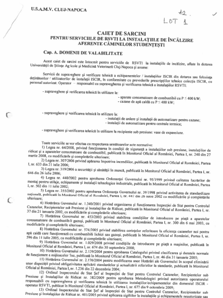 A 2 RSVTI inst Incalzire | PDF