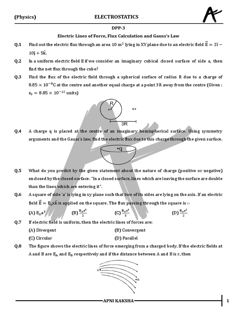 Electrostatics: (Physics) | PDF | Sphere | Electric Field
