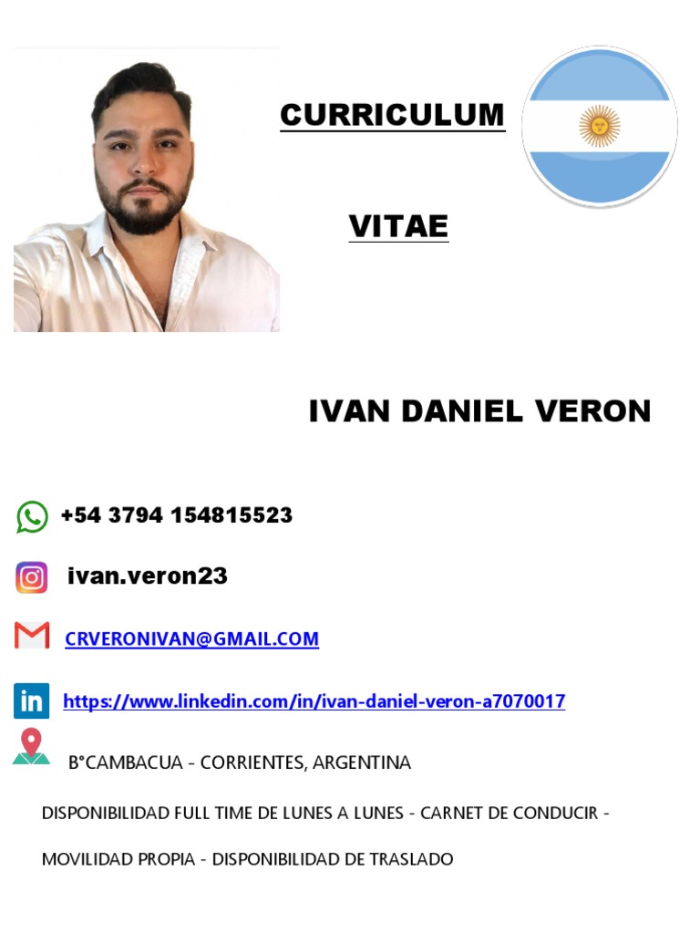 Curriculum Ivan-2023 | PDF | Comercio electrónico | Tarjeta de débito