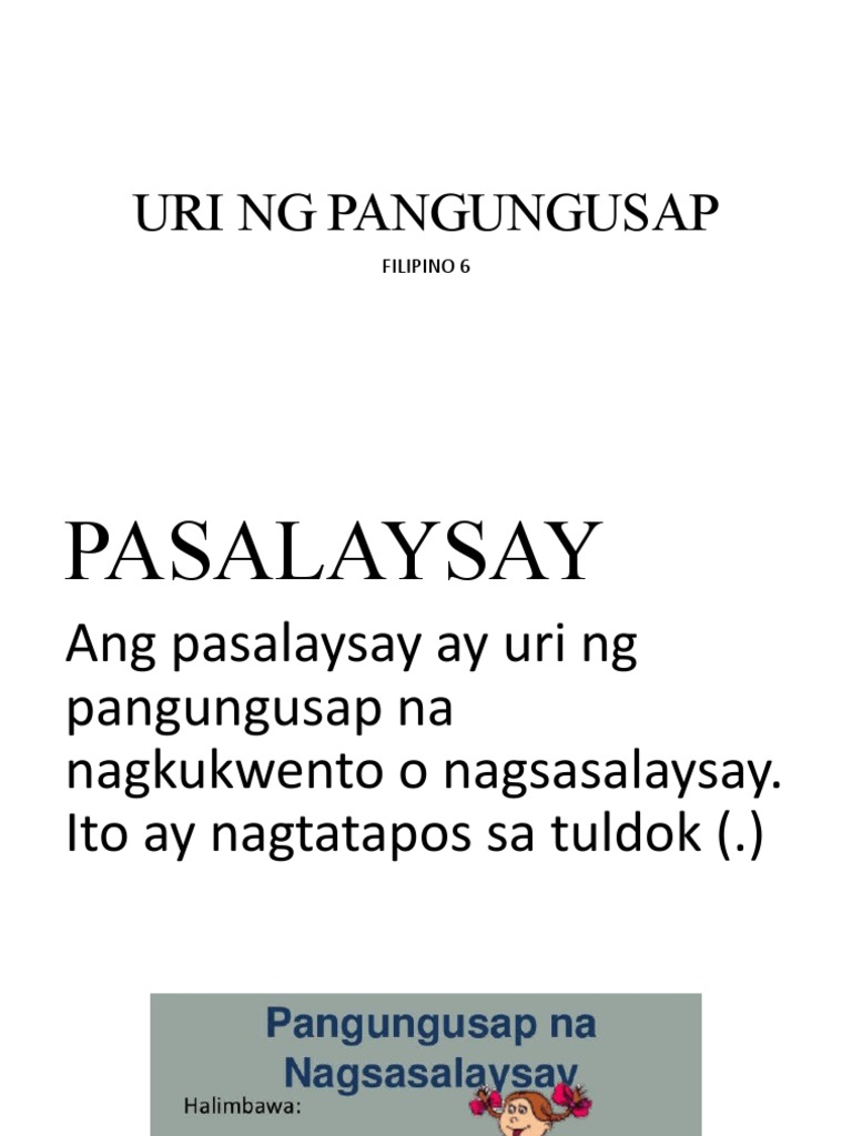 Uri NG Pangungusap | PDF