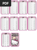 Tablas de Multiplicar Hello Kitty | PDF