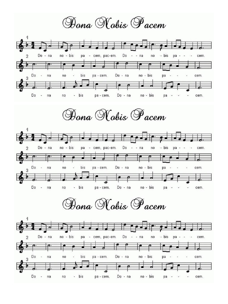 Dona Nobis Pacem | PDF