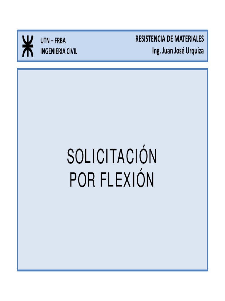 06 Flexion | PDF | Doblar | Resistencia de materiales