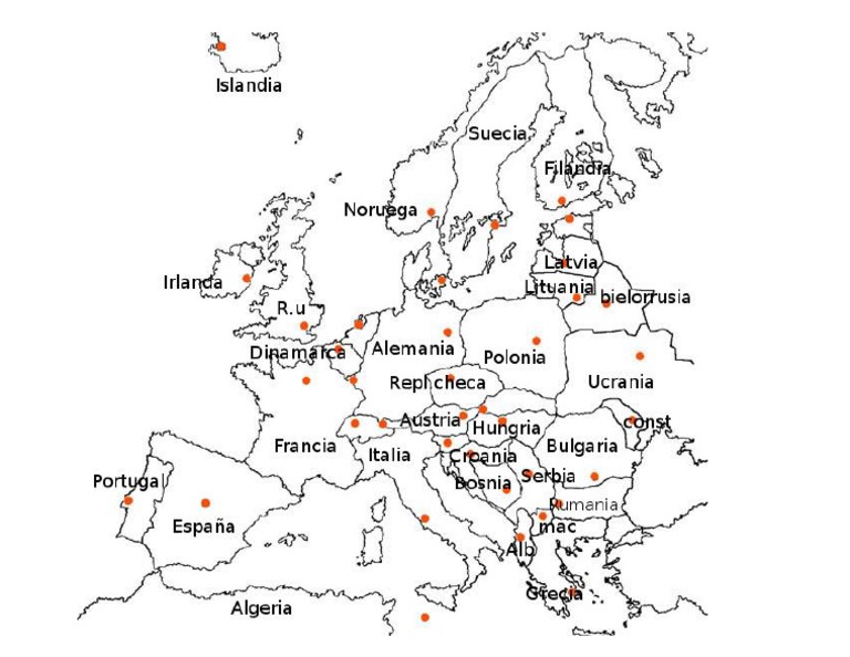 Mapa de Europa Con Nombres | PDF