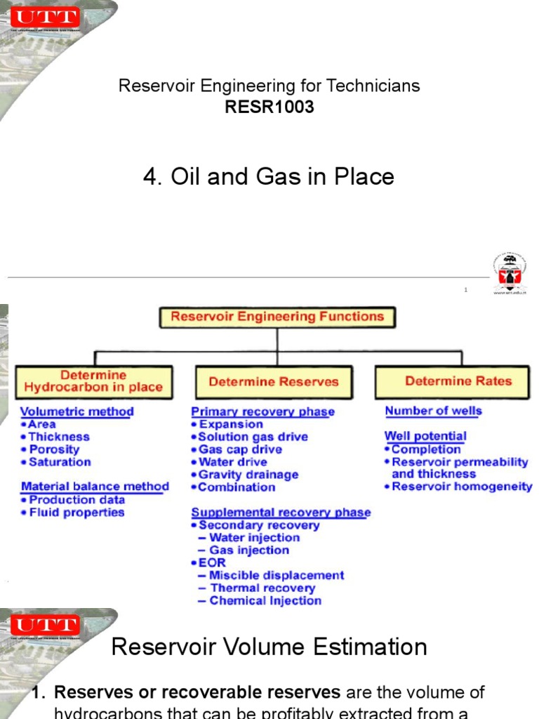 Oil and Gas in Place | PDF | Porosity | Petroleum Reservoir
