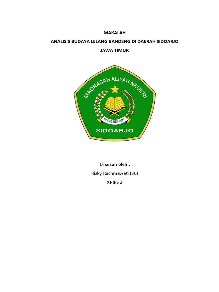 Analisis Budaya Lelang Bandeng Sidoarjo | PDF