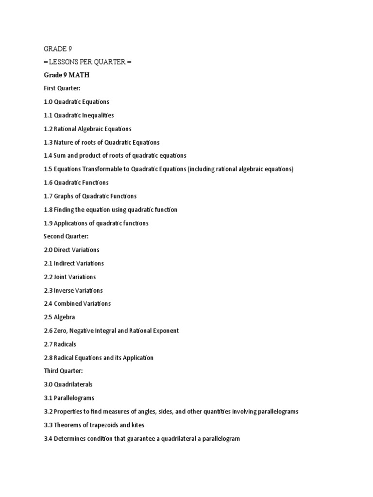 GRADE 9 Lessons | PDF | Trigonometric Functions | Trigonometry
