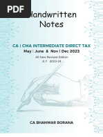 DT Handwritten Concept Notes (Part I) May 22 Exams | PDF | Tax ...