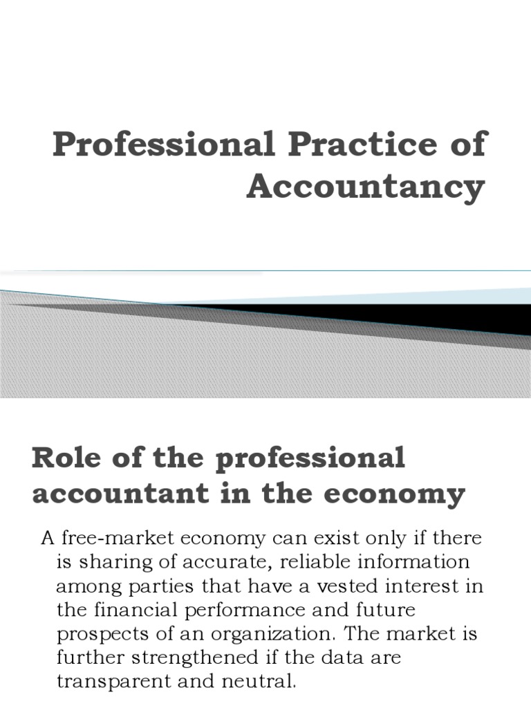 Professional Practice of Accountancy | PDF