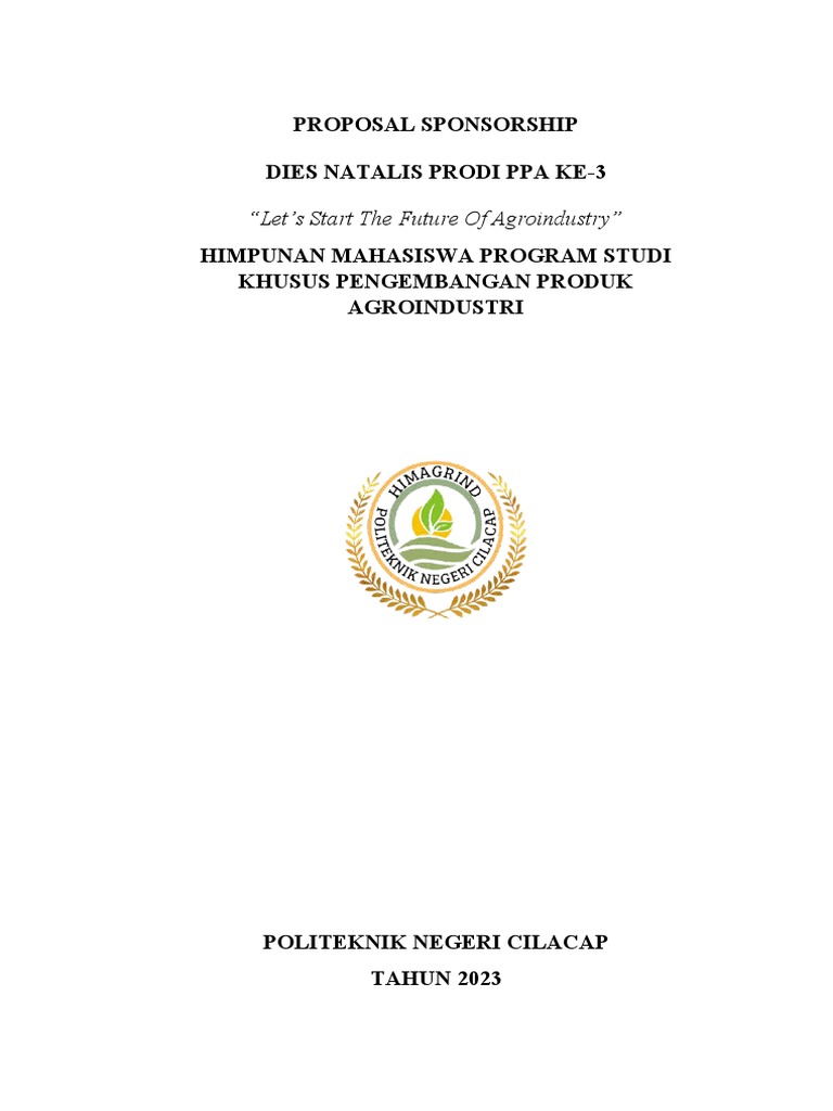 Proposal Sponsor Diesnat Ppa Ke 3 | PDF