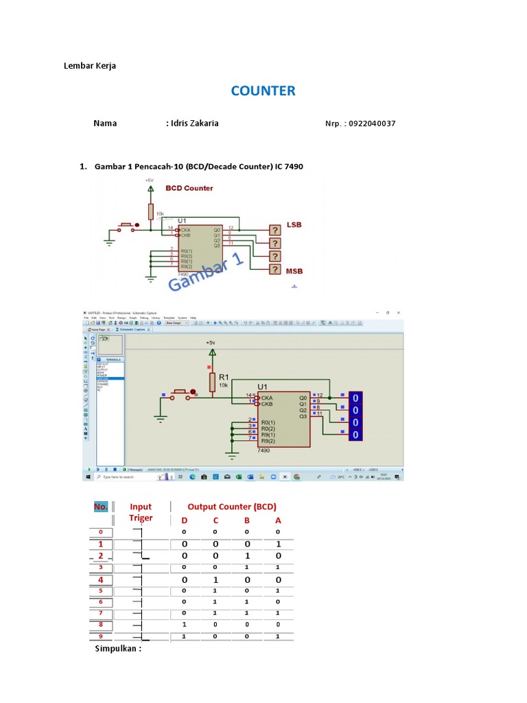 Lembar Kerja Counter | PDF